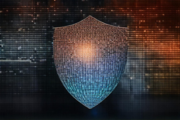 Premium Vector | Abstract background of digital technology with hexagons and binary code 3d ...