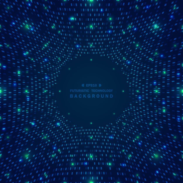 Premium Vector | Abstract big data of blue square pattern Premium Vector | Abstract big data of blue square pattern