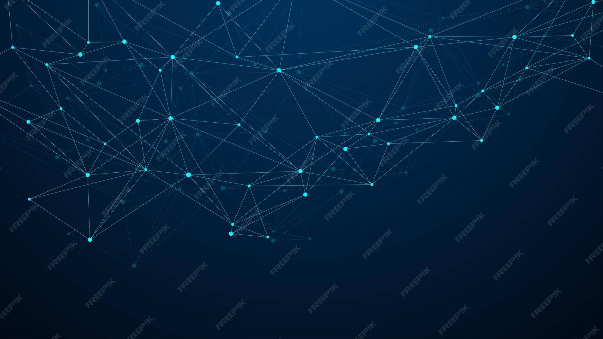 Premium Vector Abstract Big Data Visualization Digital Network Connection Concept Background
