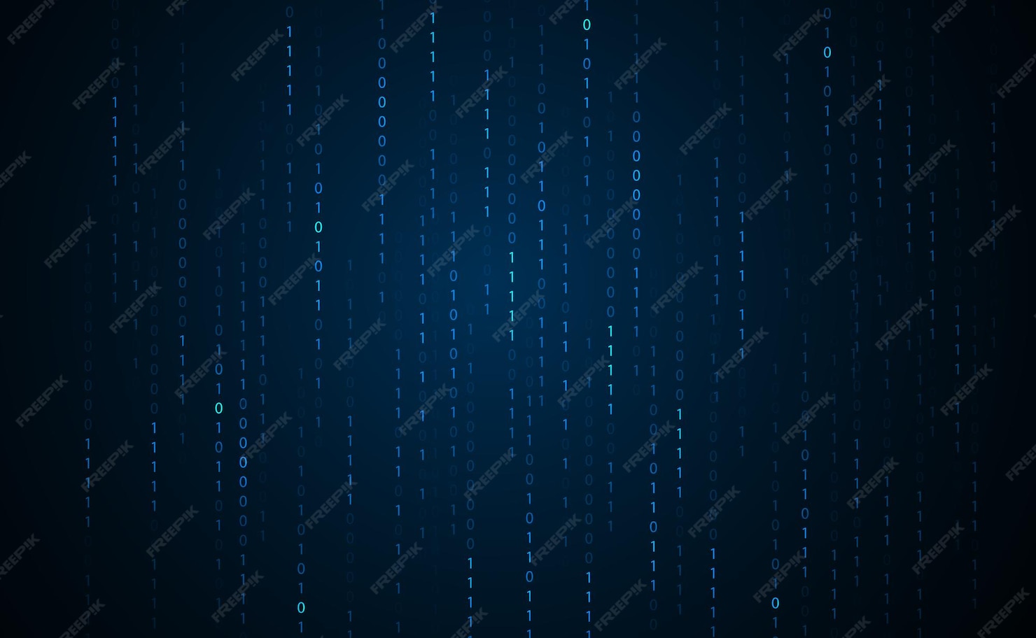Premium Vector Abstract Binary Number System Concept Network Internet