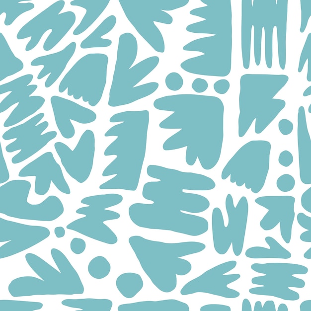 Premium Vector Abstract Blotch Shape Seamless Pattern Concept