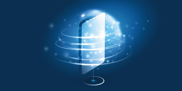 Premium Vector | Abstract Blue Minimal Style Cloud Computing Networks ... Premium Vector | Abstract Blue Minimal Style Cloud Computing Networks ...