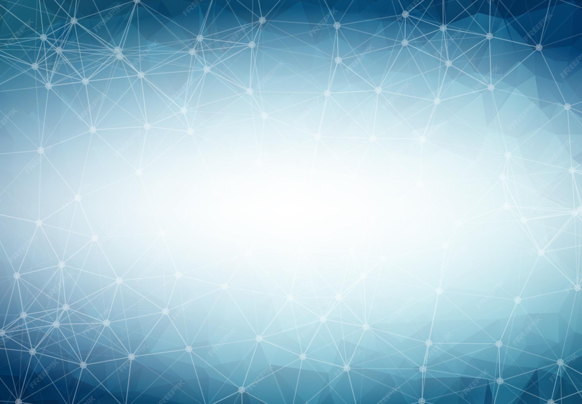 Premium Vector Abstract Blue Polygonal Space Background With