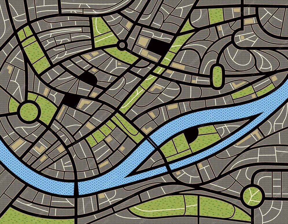 Premium Vector | Abstract city map illustration Premium Vector | Abstract city map illustration