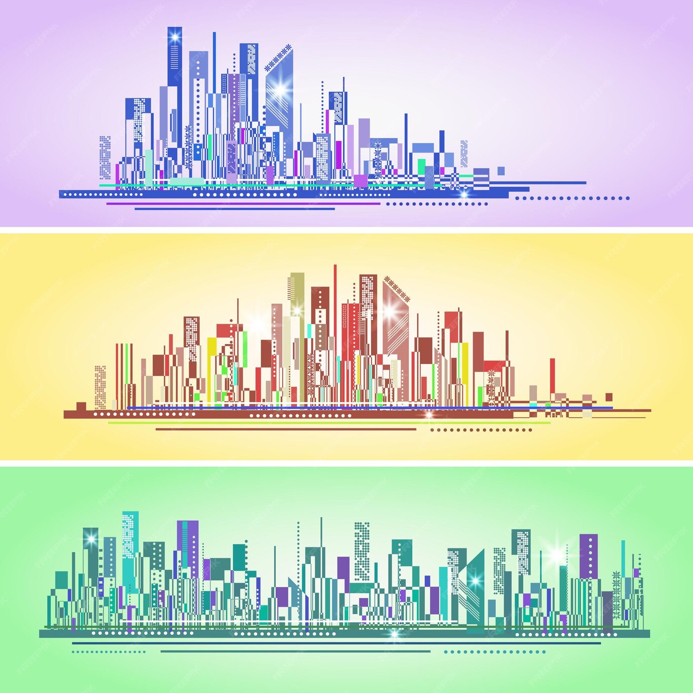 Premium Vector | Abstract city skyline vector illustration Premium Vector | Abstract city skyline vector illustration
