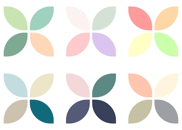 Premium Vector | Abstract color palette guide Premium Vector | Abstract color palette guide
