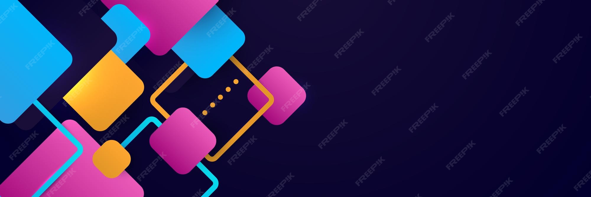 Premium Vector Abstract Colorful Banner Background Color Gradient Abstract Background With