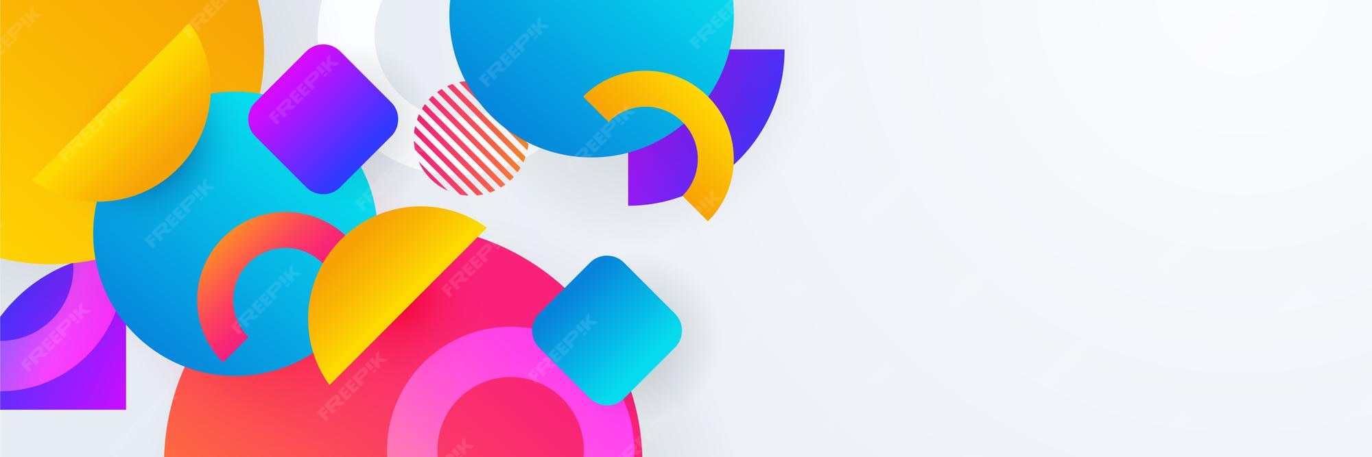 Premium Vector Abstract Colorful Banner Background Color Gradient Abstract Background With