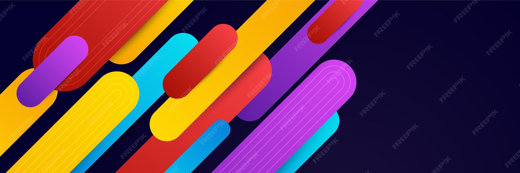 Premium Vector Abstract Colorful Banner Background Color Gradient Abstract Background With