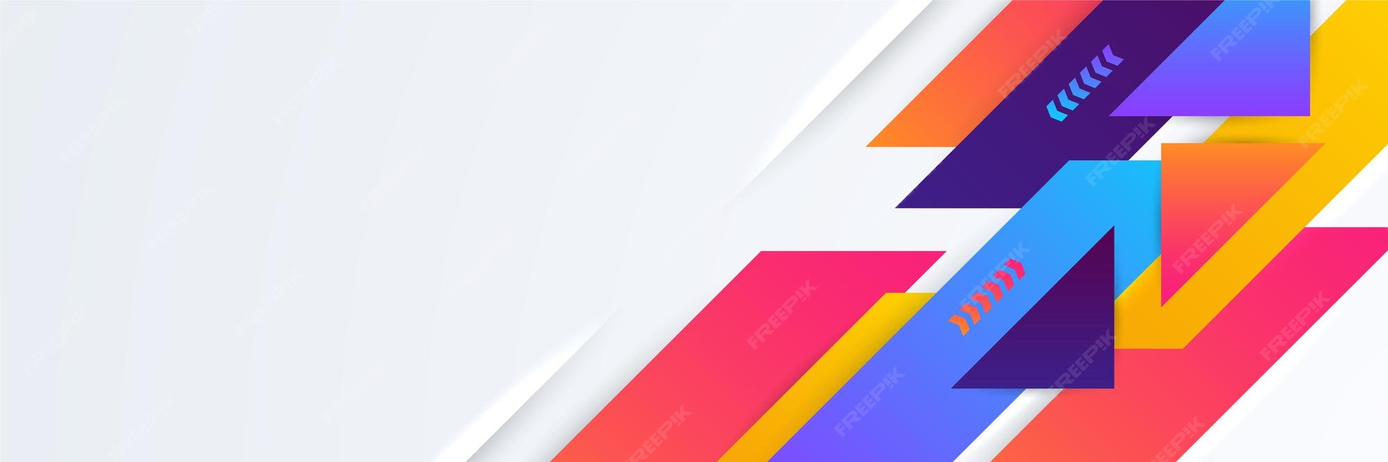 Premium Vector Abstract Colorful Banner Background Color Gradient Abstract Background With