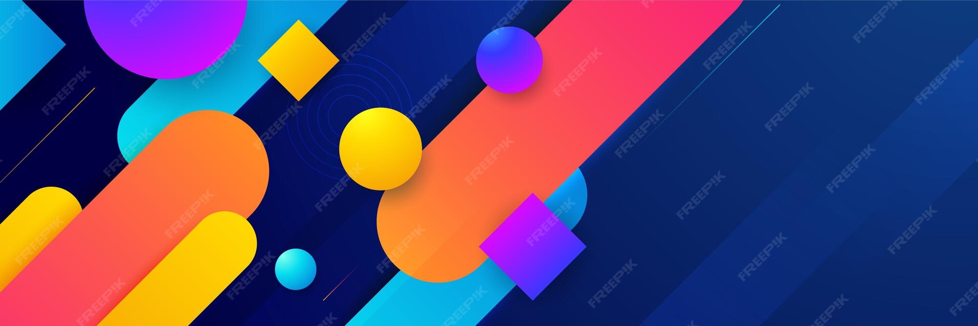Premium Vector Abstract Colorful Banner Background Color Gradient Abstract Background With