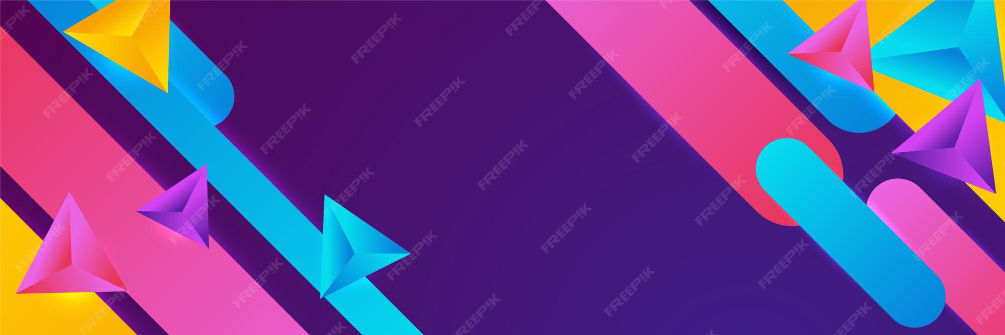 Premium Vector Abstract Colorful Banner Background Color Gradient Abstract Background With