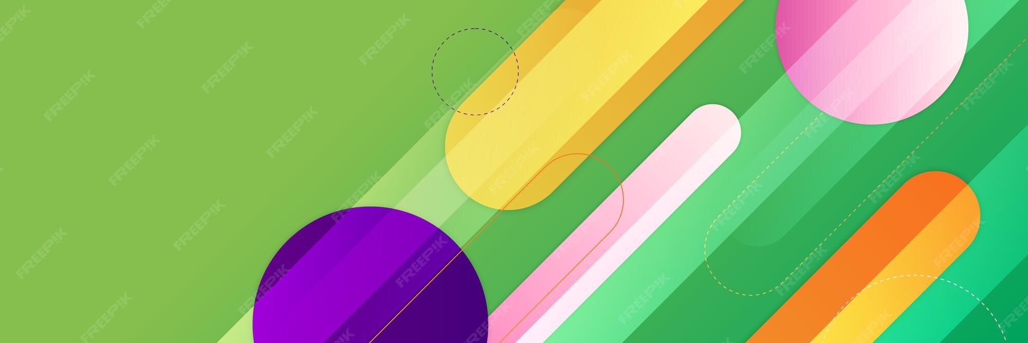 Premium Vector Abstract Colorful Banner Background Gradient Dynamic Vibrant Geometric Vector