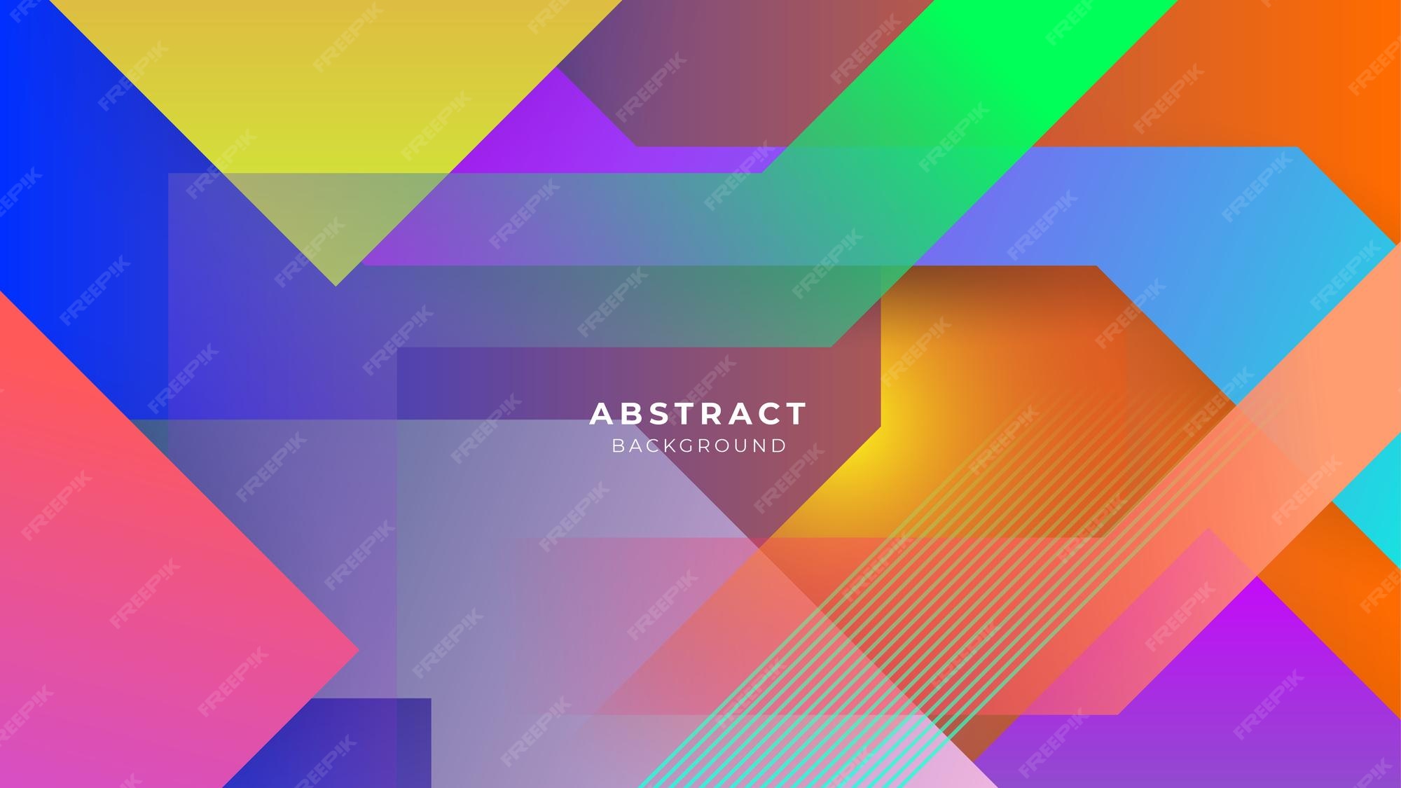 Premium Vector | Abstract colorful banner geometric shapes background ...