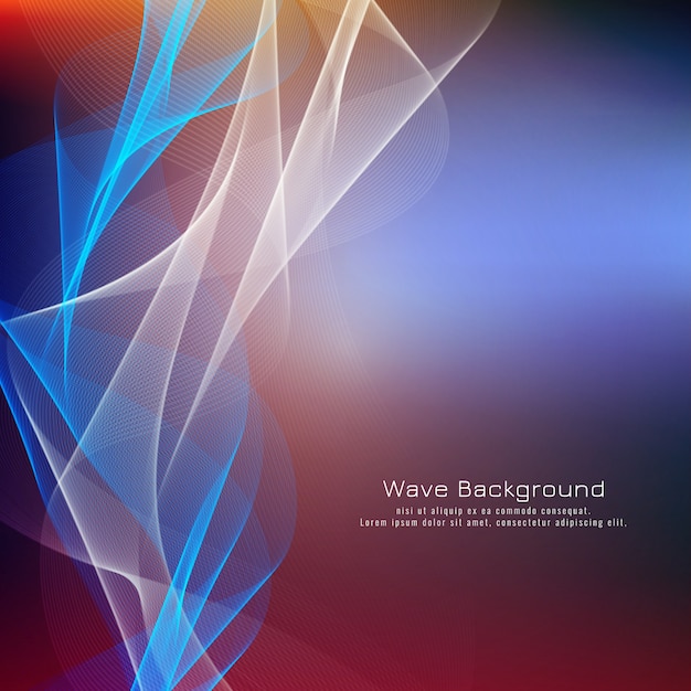 Premium Vector Abstract Colorful Wave Background Design
