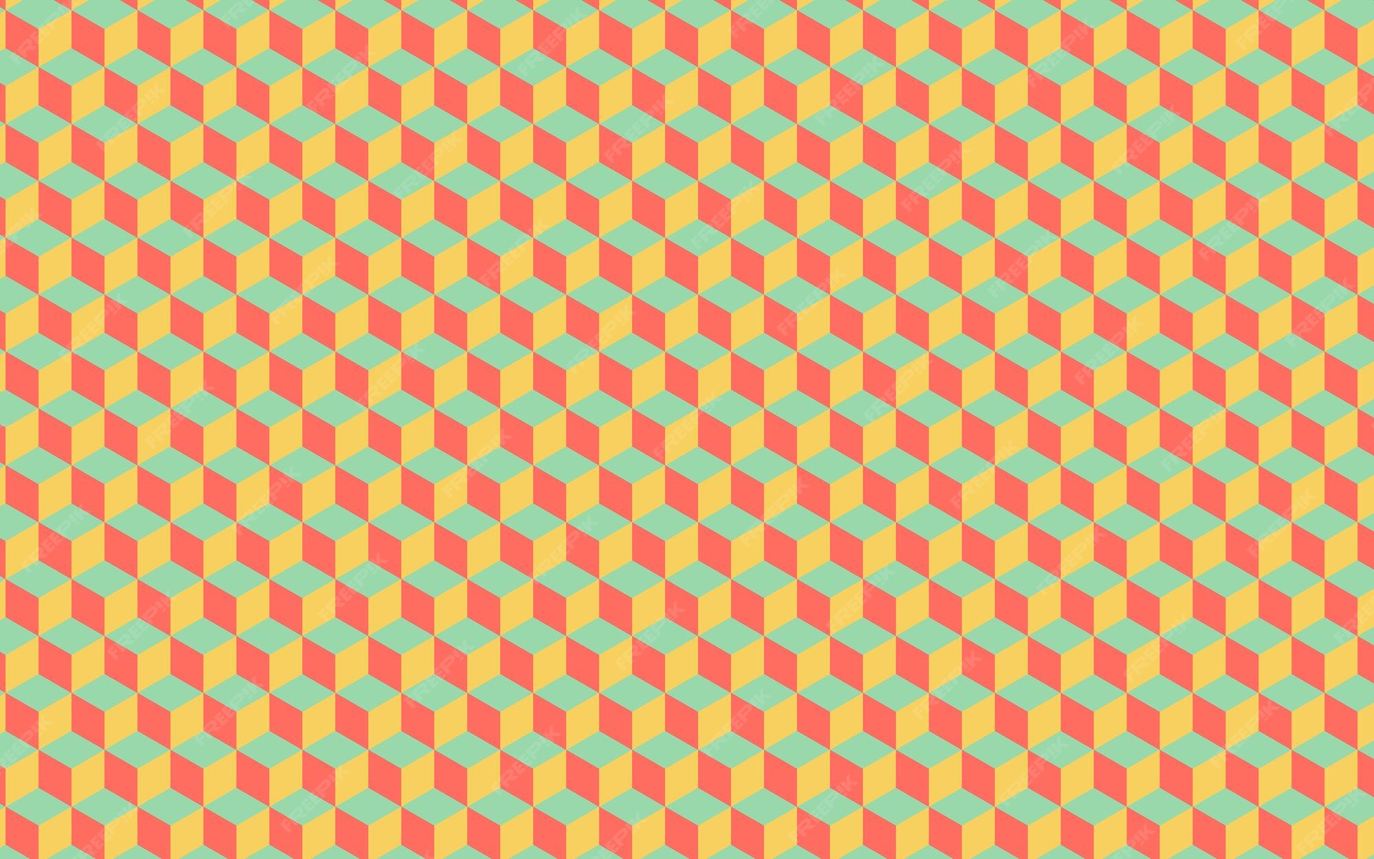 Premium Vector | Abstract cube pattern background 3d cube pattern background pastel texture ...