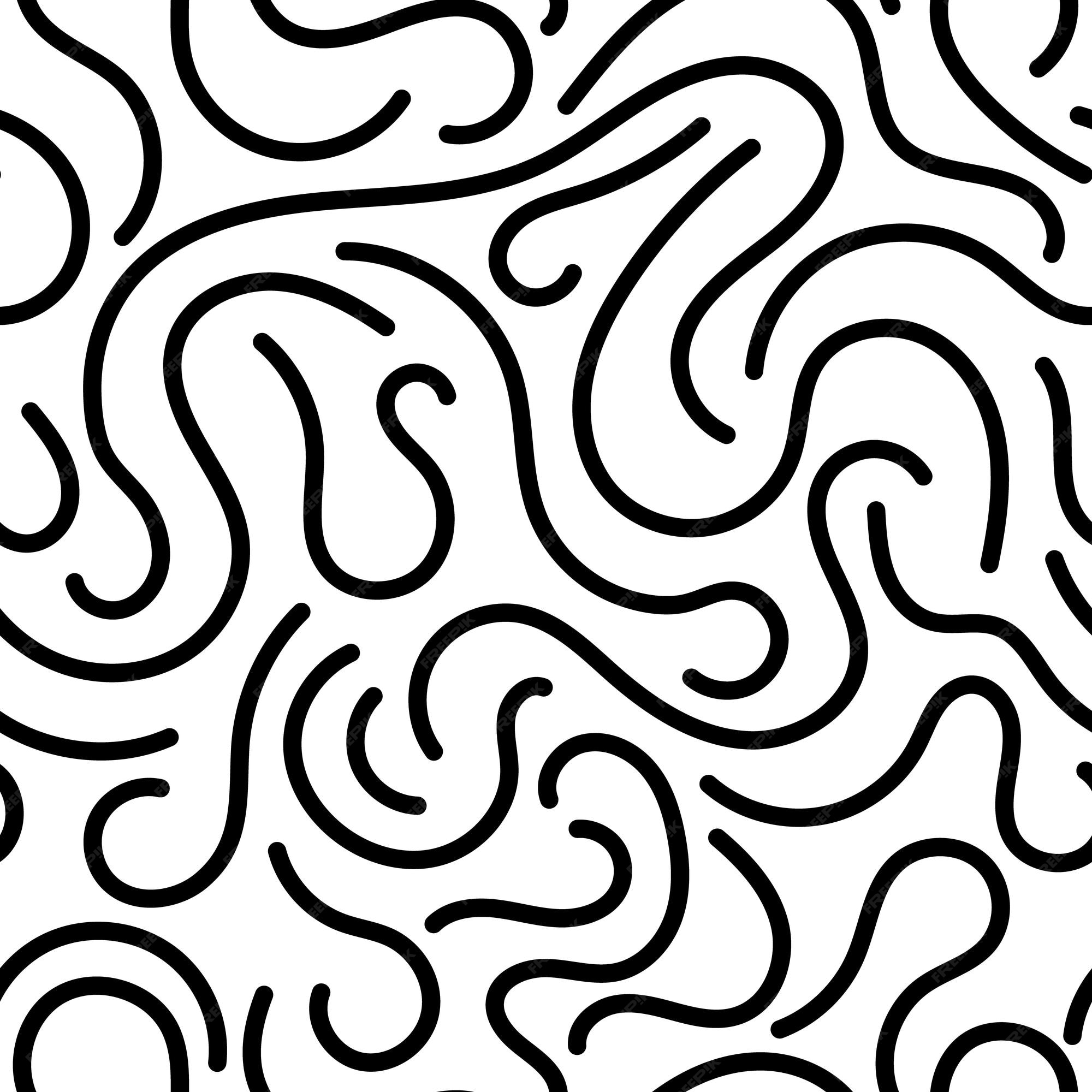 Premium Vector | Abstract curve lines seamless pattern Wavy texture Premium Vector | Abstract curve lines seamless pattern Wavy texture
