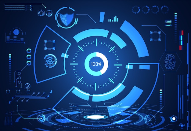 Premium Vector | Abstract cyber security Premium Vector | Abstract cyber security