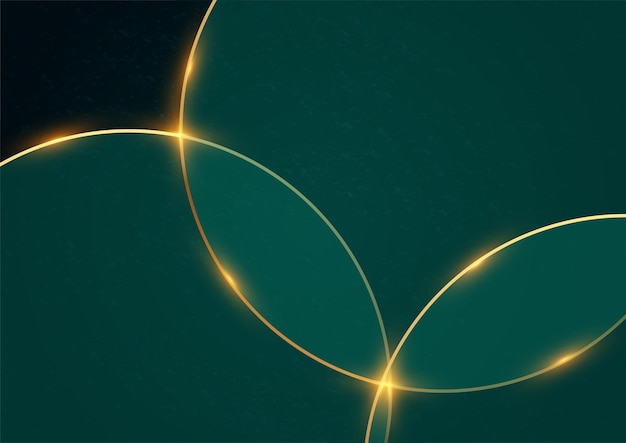Premium Vector Abstract Dark Green Background With Light Effects