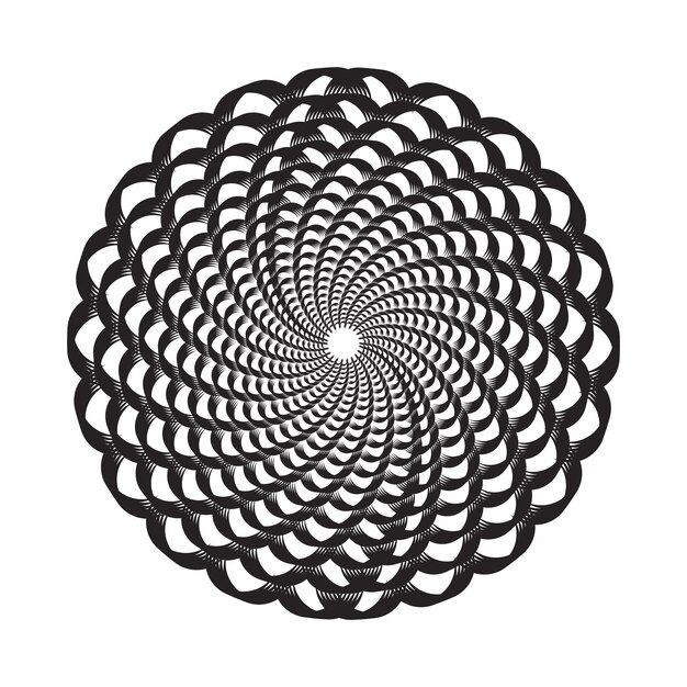 Premium Vector Abstract Decorative Geometric Circle Round