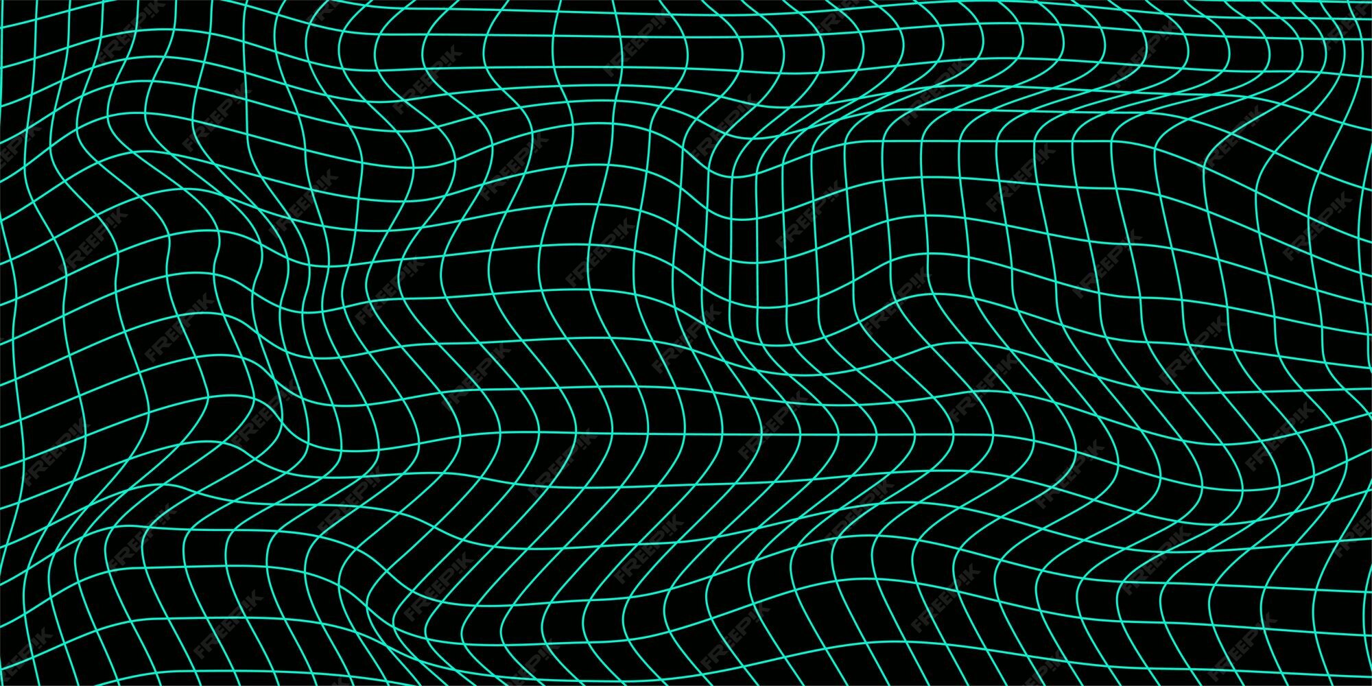 Premium Vector | Abstract distorted wireframe wave vector curve surface background technology ...