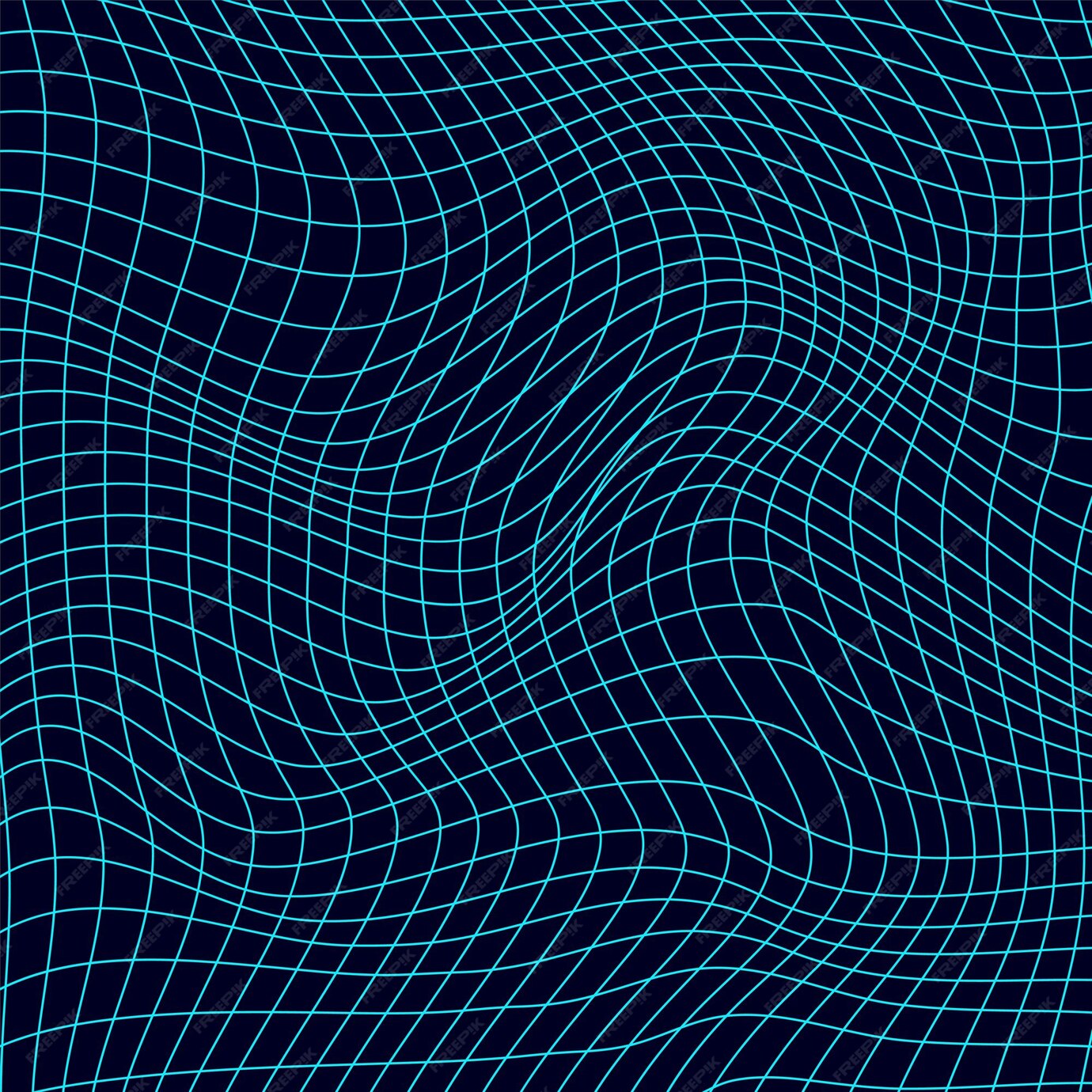 Premium Vector | Abstract distorted wireframe wave vector curve surface ...