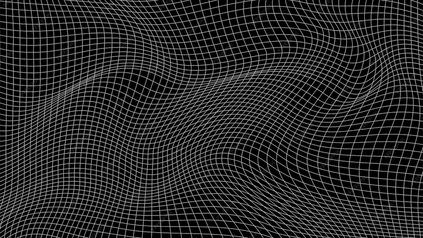 Premium Vector | Abstract distorted wireframe wave vector curve surface ...