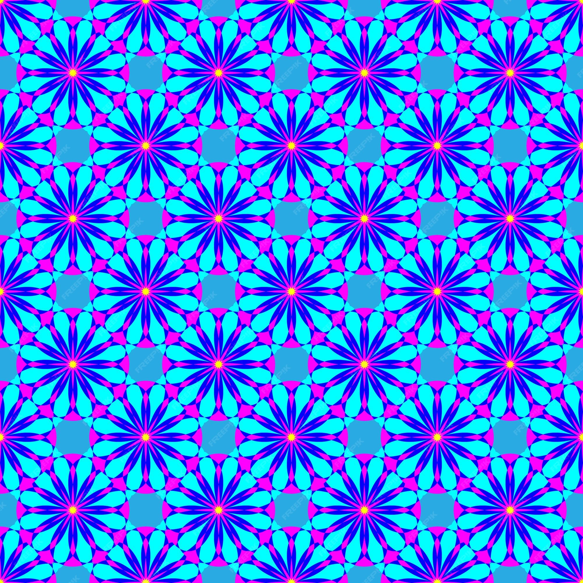 Premium Vector Abstract Floral Seamless Pattern On The Green Background