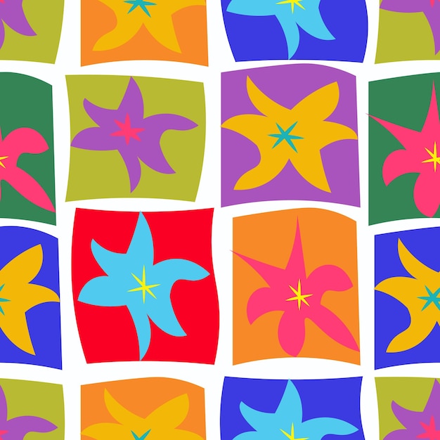 Premium Vector | Abstract floral vector seamless pattern design Premium Vector | Abstract floral vector seamless pattern design
