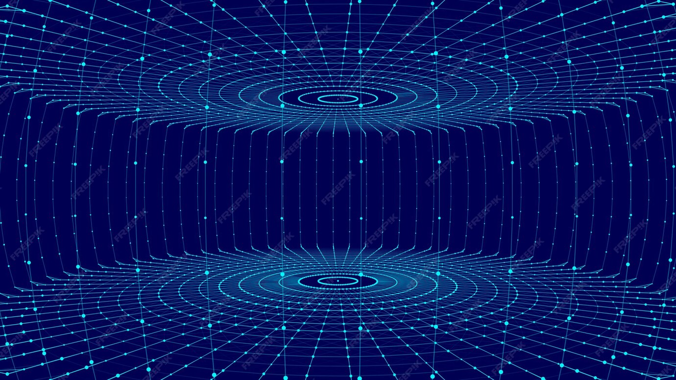 Premium Vector Abstract Geometric Background Big Data Visualization Abstract Background With