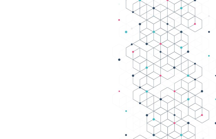 Premium Vector Abstract Geometric Boxes Pattern Dot Line Connection