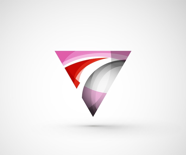 Premium Vector | Abstract geometric company logo triangle arrow Premium Vector | Abstract geometric company logo triangle arrow