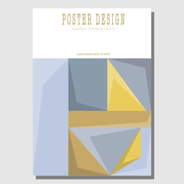Premium Vector Abstract Poster Colorful Geometric Shapes