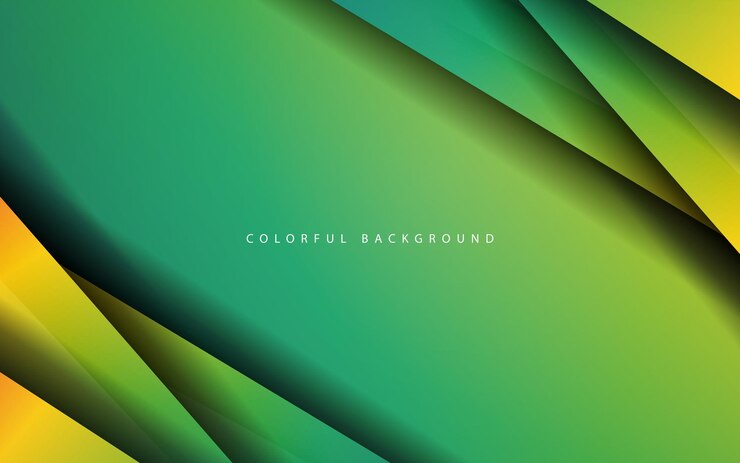 Premium Vector Abstract Geometric Overlap Layer Green Color Background
