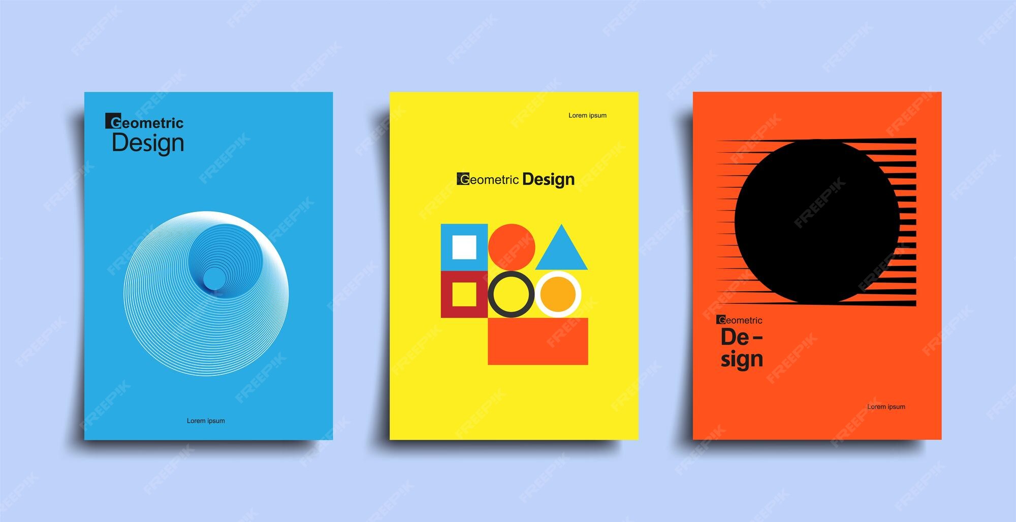 Premium Vector Abstract Geometric Pattern Background Vector Circle Triangle And Square Lines