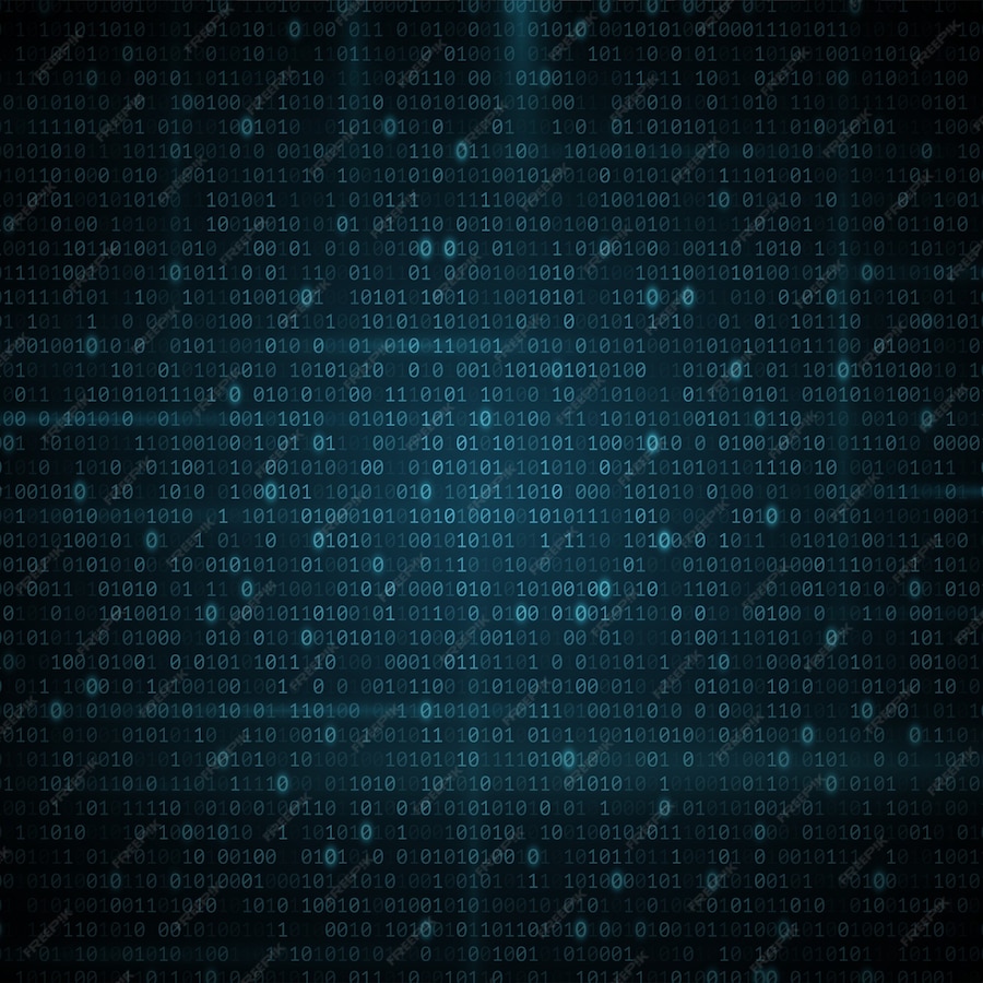 Premium Vector | Abstract glowing binary programming code background ...