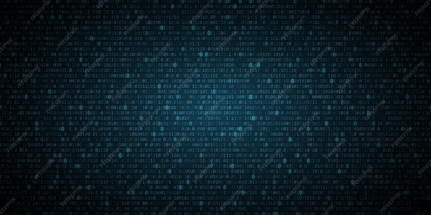 Premium Vector | Abstract glowing blue binary programming code ...