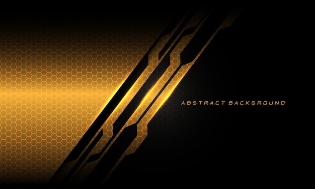 Premium Vector | Abstract gold black cyber circuit line hexagon mesh ... Premium Vector | Abstract gold black cyber circuit line hexagon mesh ...
