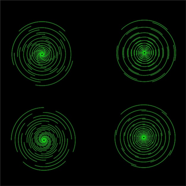 Premium Vector | Abstract green neon portal time machine Premium Vector | Abstract green neon portal time machine