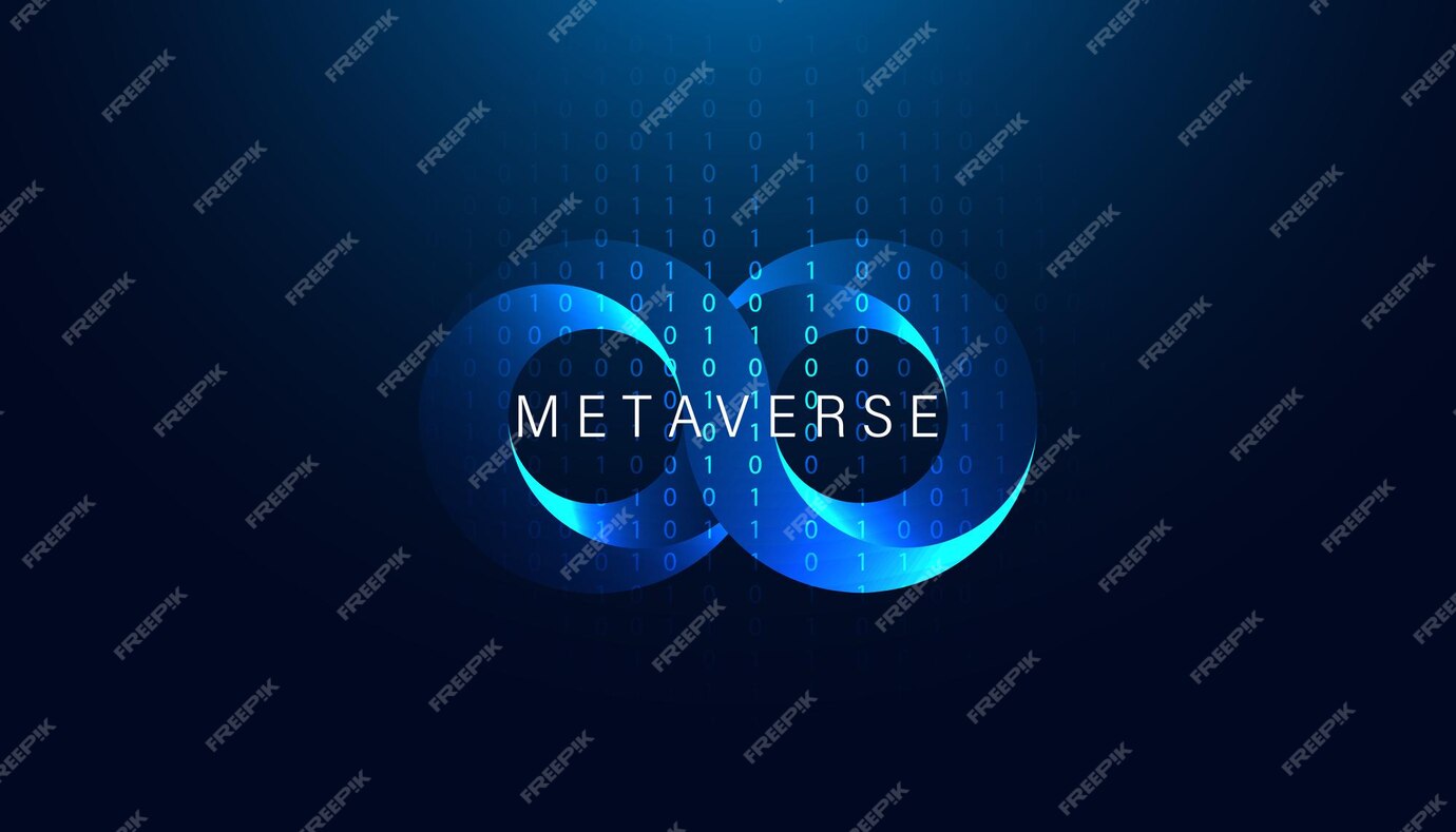 Premium Vector | Abstract infinity symbol metaverse visual reality blue ... Premium Vector | Abstract infinity symbol metaverse visual reality blue ...