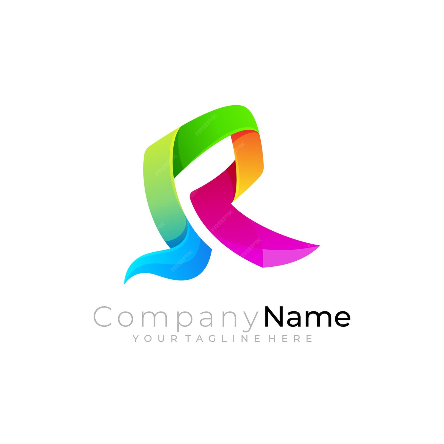 Premium Vector | Abstract letter r logo colorful design 3d colorful Premium Vector | Abstract letter r logo colorful design 3d colorful