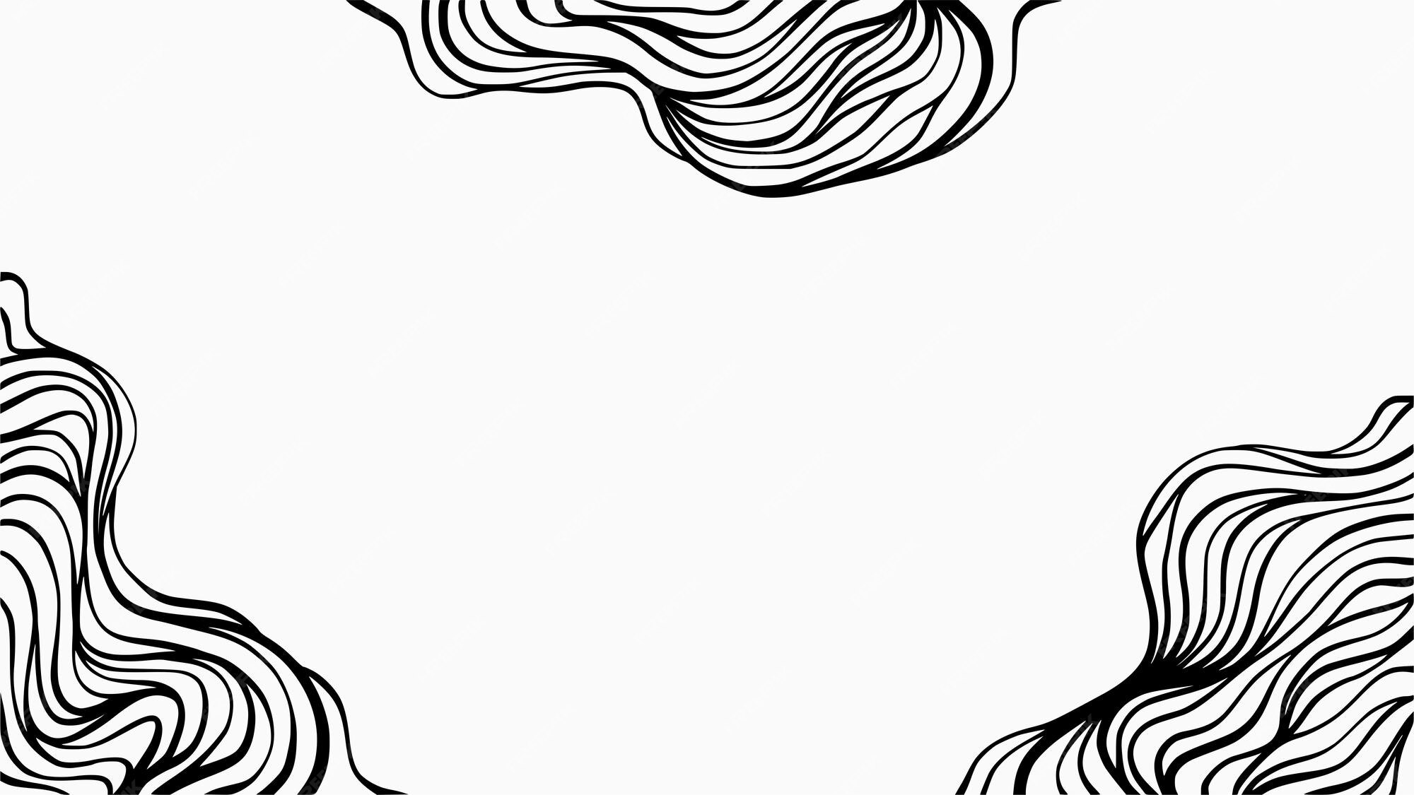 Premium Vector Abstract Line Art Background