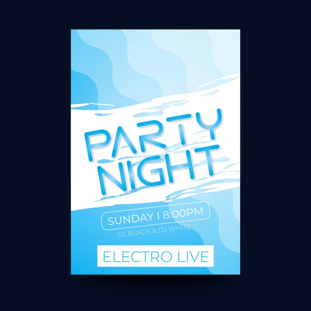 Premium Vector | Abstract live Party flyer design Premium Vector | Abstract live Party flyer design