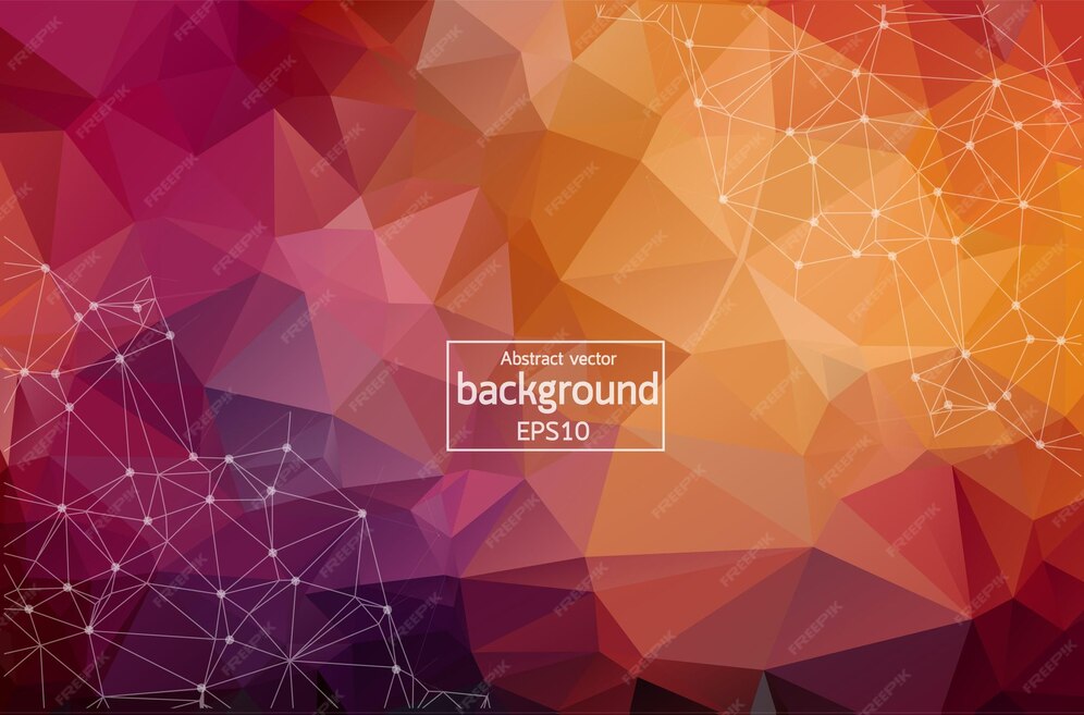 Premium Vector Abstract Low Poly Modern Technology Vector Background Connection Structure 