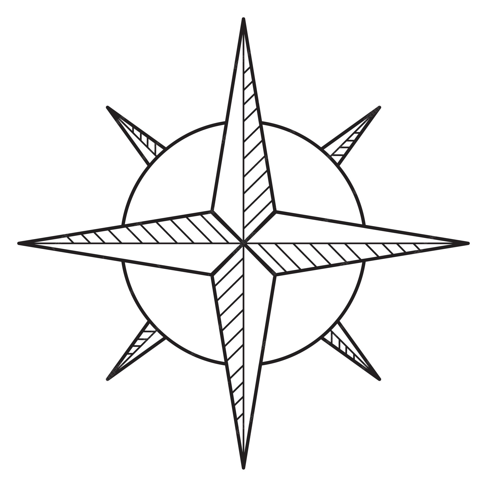 Blank Compass Rose