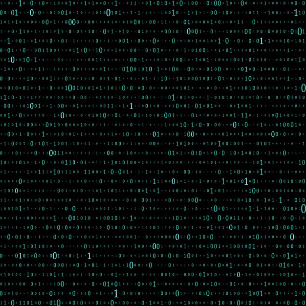 Premium Vector | Streaming binary code background