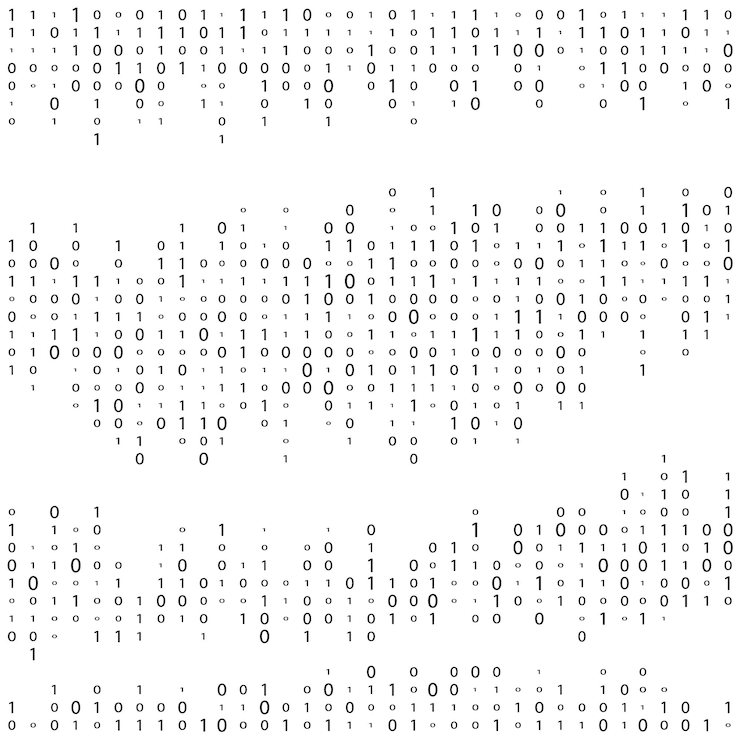 Abstract matrix background binary computer code coding hacker concept illustrazione di sfondo ...