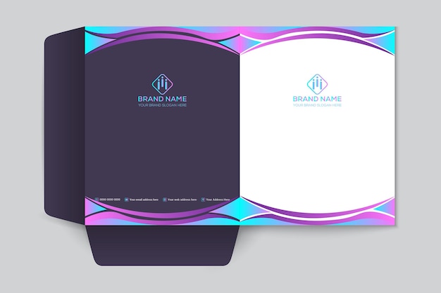 Premium Vector | Abstract medical presentation folder design Premium Vector | Abstract medical presentation folder design