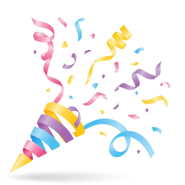 Premium Vector | Abstract minimal cap and confetti for birthday or ... Premium Vector | Abstract minimal cap and confetti for birthday or ...