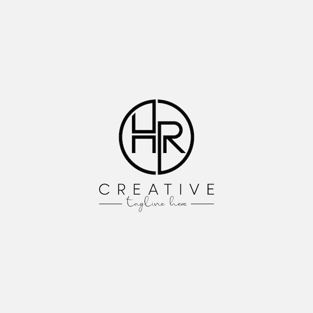 Premium Vector | Abstract Minimal Letter HR RH Initial Based Stylish ... Premium Vector | Abstract Minimal Letter HR RH Initial Based Stylish ...